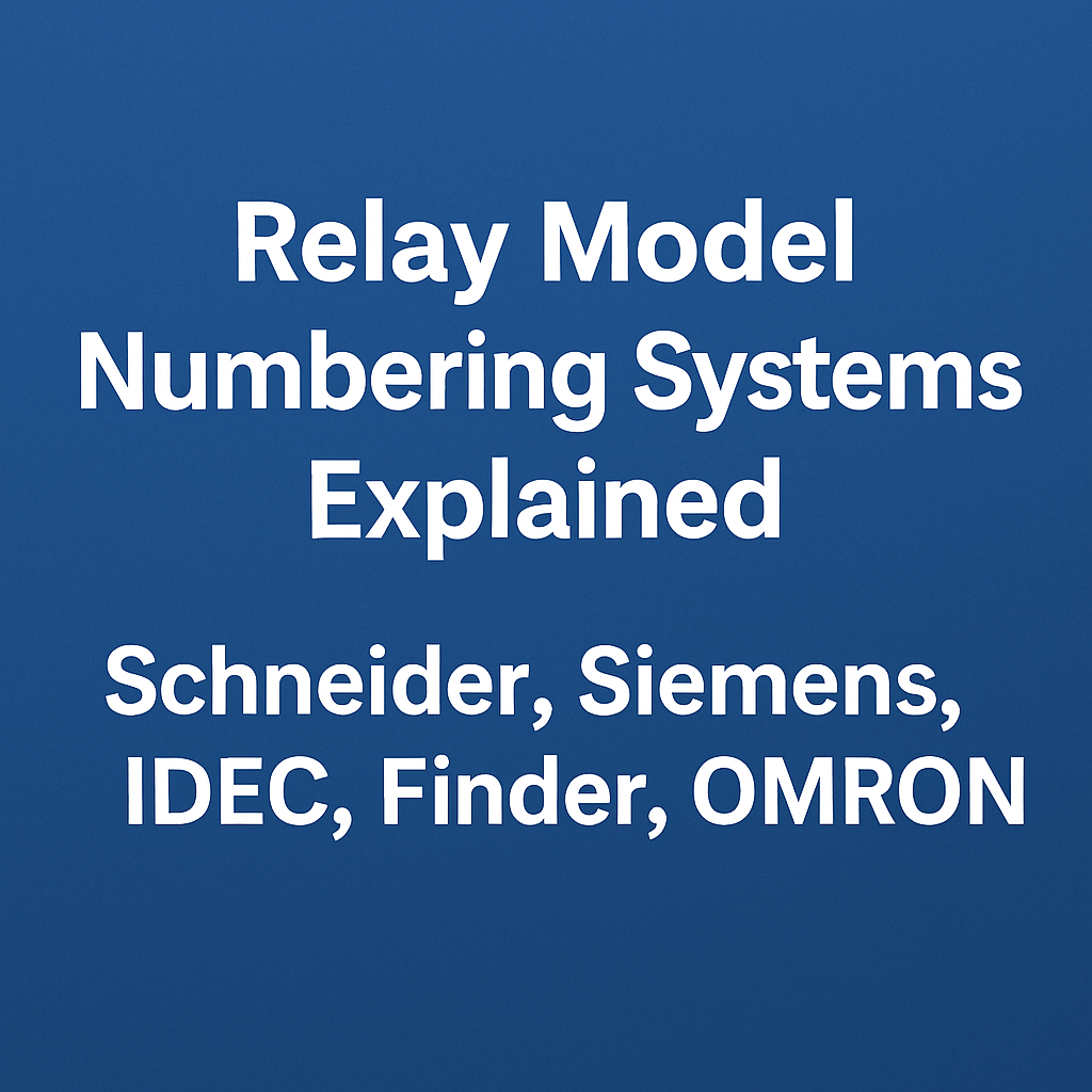 Relay Model Numbering Guide: Schneider, Siemens, IDEC , Finder & OMRON ...
